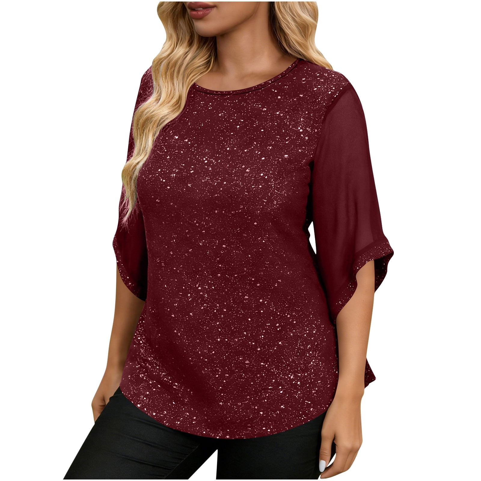 Click here for Staron Womens Sparkly Elegant Party Top Long Sleev... prices
