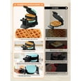 FOHERE 1400W 180° Flip Double Belgian Waffle Maker Iron, Nonstick ...