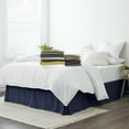 Noble Linens White Pleated Dust Ruffle Bed Skirt, Queen - Walmart.com