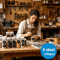 CCOCC 2026 New 8 Sheets/Set 144 Printed Spice Jar Labels and Food ...