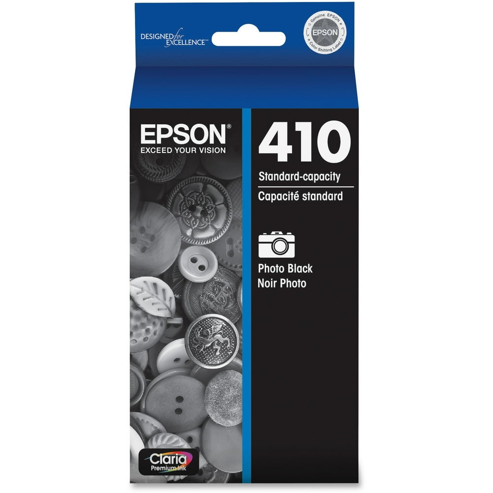 Epson, EPST410120S, 410, Photo Black Ink Cartridge (T410120), 1 Each ...