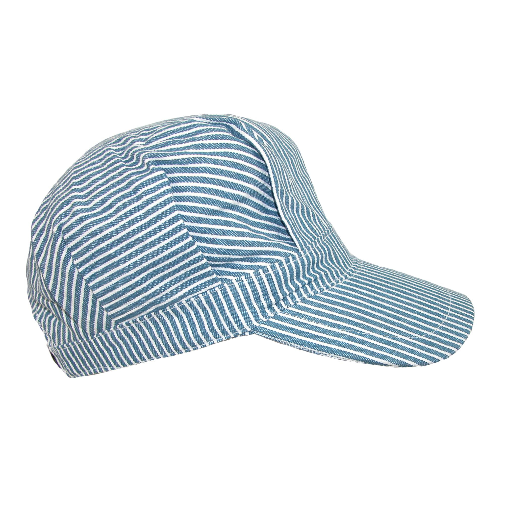 CTM® Kids' Cotton Blue Stripe Train Engineer Cap | Walmart Canada