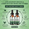 Lukaree Soursop Graviola Liquid Drops, Sea Moss Blend, Immune Support ...