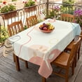Boho Mid Century Simple Plant Table Cloth 60x84in, Waterproof Rectangle ...