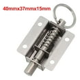 Door Bolt, Stainless Steel Ring-Pull Spring Loaded Auto Sliding Latch ...