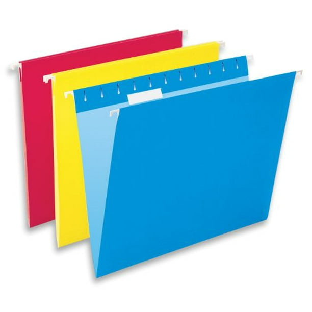 Esselte Hanging Folders 10 Count Assorted (3452-4397) - Walmart.com