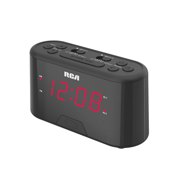 RCA Digital Clock Radio - Black - Walmart.ca
