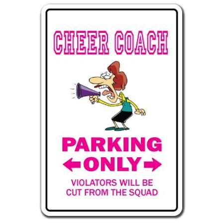 Cheer Coach Sign Leader Cheerleader Gear poms Megaphone Cheers | Indoor ...
