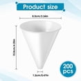 200Pcs Paper Funnels for Motor Oil, 6 Oz Disposable Engine Oil Funnel ...