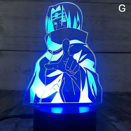3d Night Lights Naruto Team Uzumaki Naruto Sasuke Sakura Figure Led ...