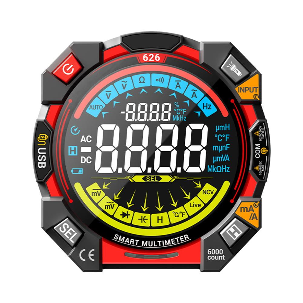High-Precision 6000 Counts Digital Multimeter with VA Display, Portable ...