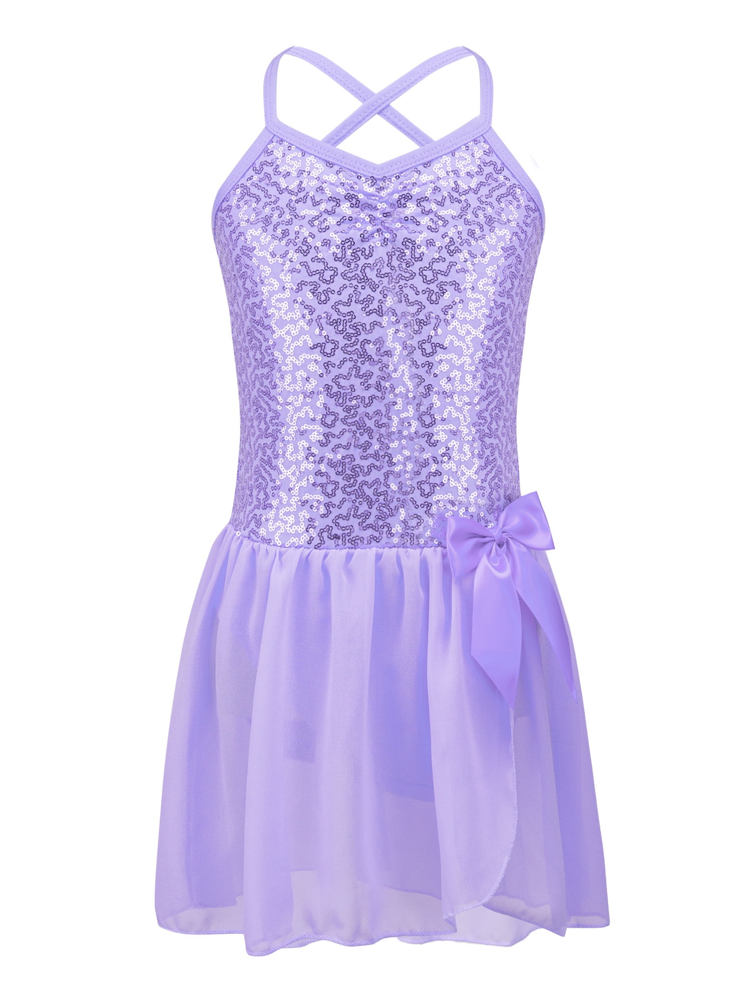 iEFiEL Cute Sequin Camisole Leotard Dress Ballet Dancewear for Little ...