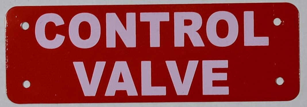 Control Valve Sign (RED Reflective, Aluminium 2X6) (ref-2201) - Walmart.com