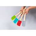 Mainstays Colorful Silicone Spatulas Set 4 with Wooden Handles, Red ...