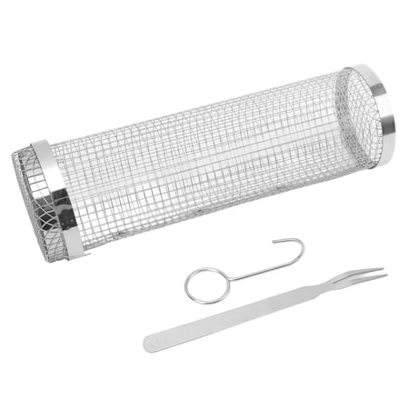 BBQ Vegetable Grill Cylinder,BBQ Net Tube Rolling BBQ Net Tube Portable ...