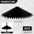 2 Pack Squirrel Baffle for Bird Feeder Poles, 19inch Serrated Squirrel ...