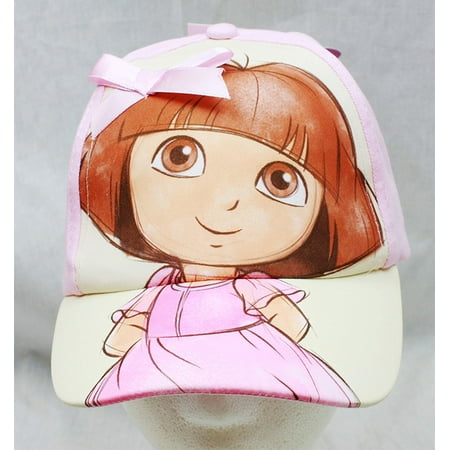 Baseball Cap - Dora the Explorer - Sketch/Bow Pink (Youth/Kids) New Hat ...