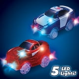 Magic Tracks Mega Set: Flex Glow in the Dark Racetrack with 2 LED Race ...