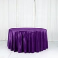 BalsaCircle Wedding 120" Purple Round Premium Velvet Tablecloth for ...