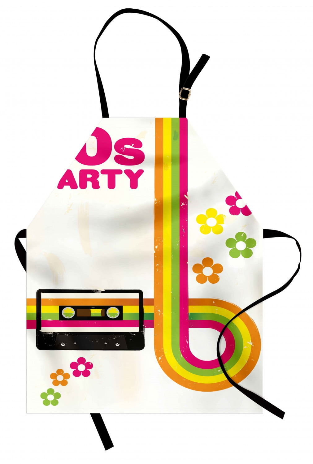 70s Party Apron Party Flyer Inspired Cute and Curved Stripes with ...