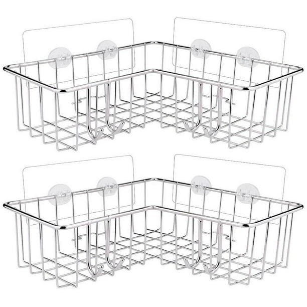 2 PCS Multifunction Corner Shelves Bathtub Bathroom Shower Storage ...