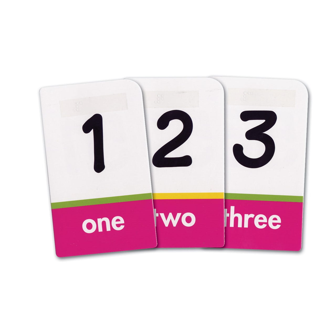 Brailled Low Vision Pocket Flash Cards Numbers - Walmart.com