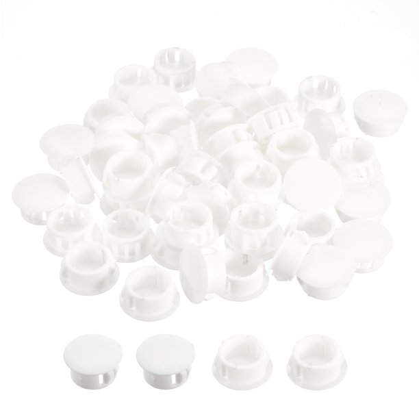 Uxcell 66Pack 23/32" Plastic Hole Plugs Panel Flush Type Knockout ...