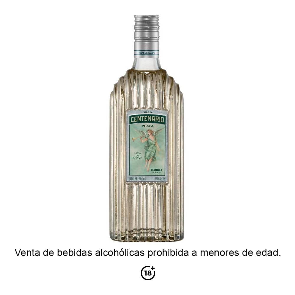 Tequila Gran Centenario Plata 950 ml | Walmart en línea
