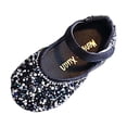 BXJX Girls Dress Shoes, Slip-Resistant Ankle Strap Flat Heel ...