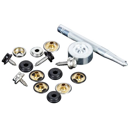 50 Sets Stainless Steel Snap Fasteners Decorative Canvas Snaps Kit ...