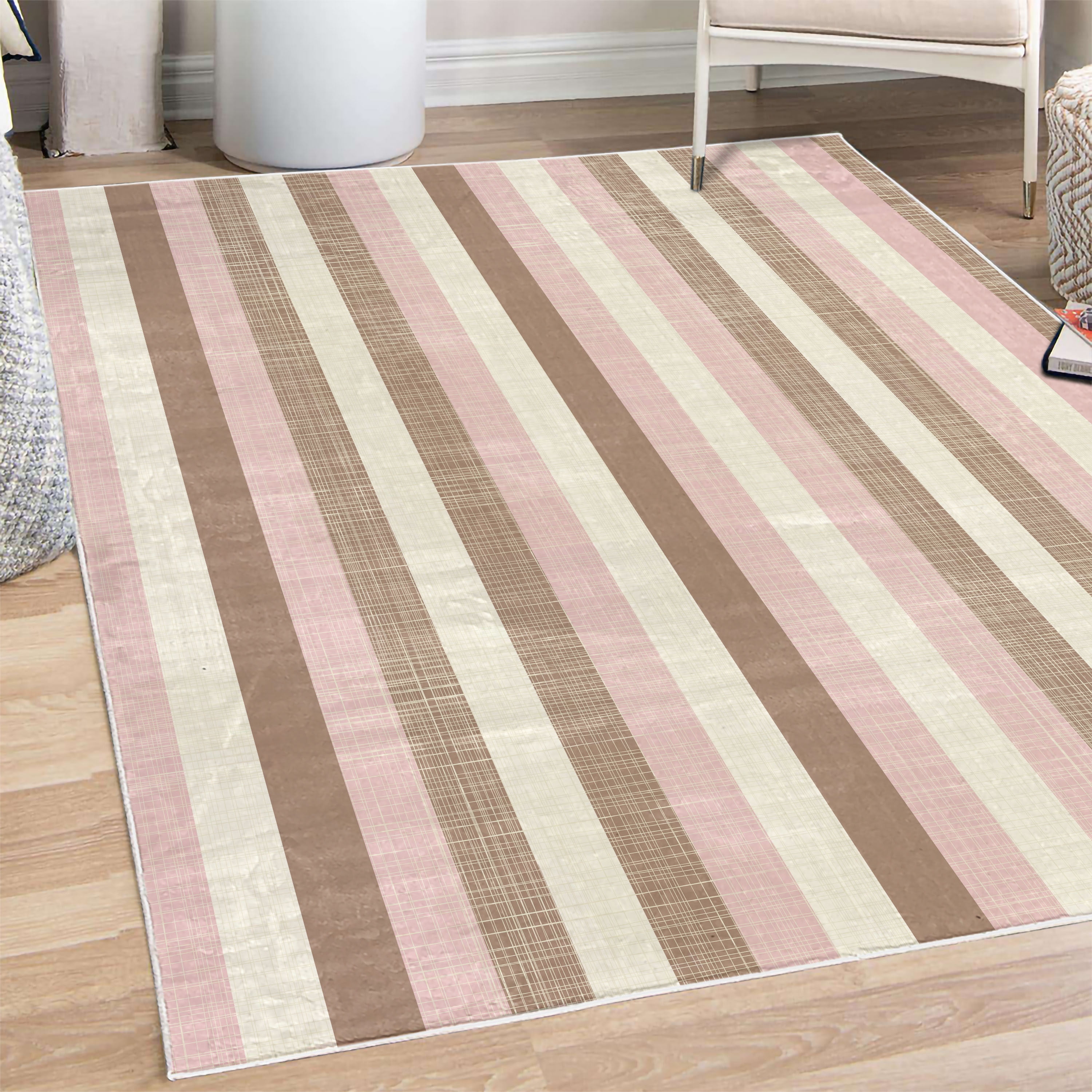 Retro Decorative Rug, Classical Vertical Stripes Pattern Texture Image ...