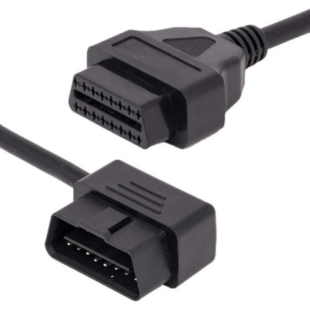 JOYWE OBD2 OBD II 16 Pin Right Angle Male to Female Diagnostic Adapter ...