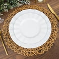 Efavormart 6 Pack 15" Natural Metallic String Round Placemats For ...