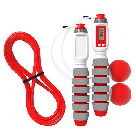 Jump Rope Electronic Counting Skipping Rope Adjustable Transparent ...