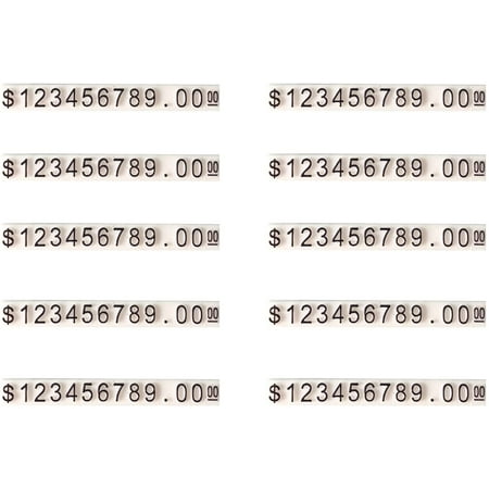 Price Tag Number Cube 10 Sets Adjustable Price Display Counter Stand ...