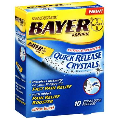 Bayer Aspirin Quick Release Crystals 10s - Walmart.com