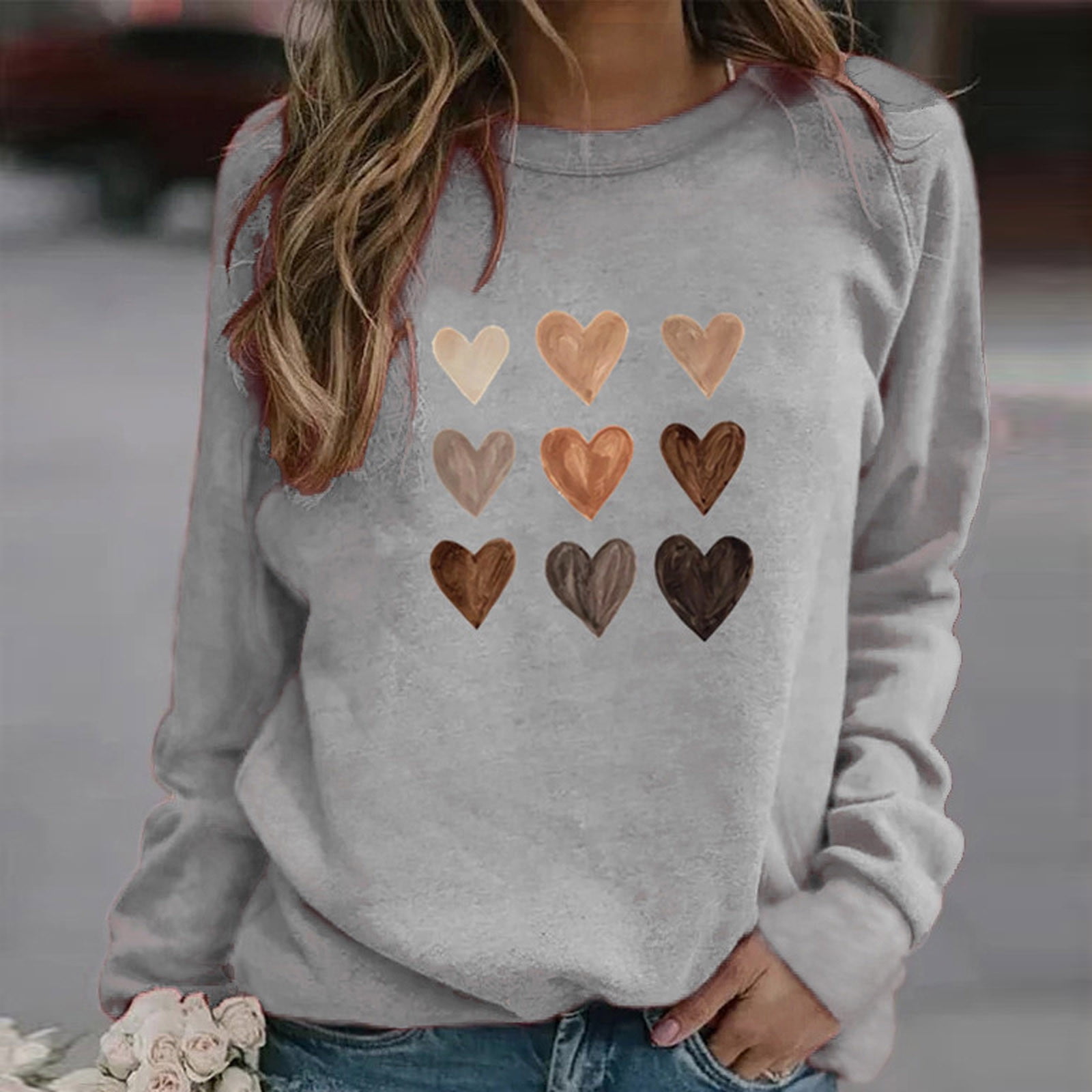 Click here for Meichang Crew Neck Sweatshirts Women Long Sleeve R... prices