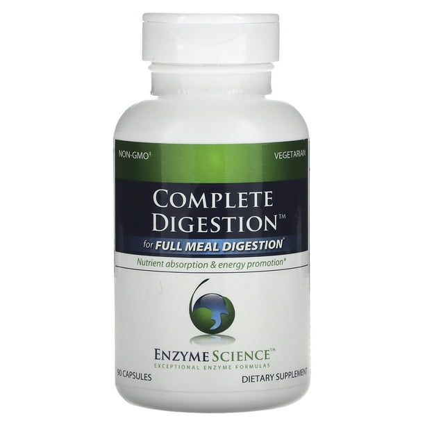 Complete Digestion, 90 Capsules, Enzyme Science - Walmart.com