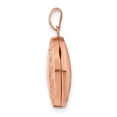 Auriga Fine Jewelry 14K Rose Gold 17mm Scroll Oval Locket Pendant for ...