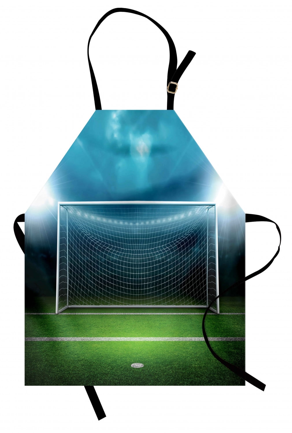 Soccer Apron Soccer Goal Post Sports Area Winner Loser Line Floodlit ...