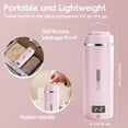 Travel Kettle Mini Portable Electric with 4 Temperature Settings, Plug ...