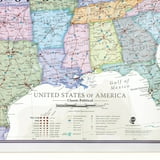 Classic USA Map Poster - 34 x 22 - Front Lamination - Maps ...