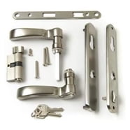 Larson Certified Mortise Handled Storm Door with Inside Key Lock, Brass ...