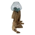Bali Handicraft Natural Gamal Driftwood With Large Molten Glass Bowl ...