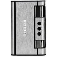 FOCUS Automatic Cigarette Case Dispenser with Built in Torch Lighter ...
