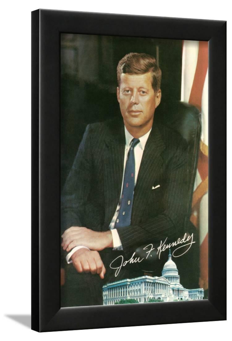 Prints Art & Collectibles Cool President John F Kennedy Framed poster ...