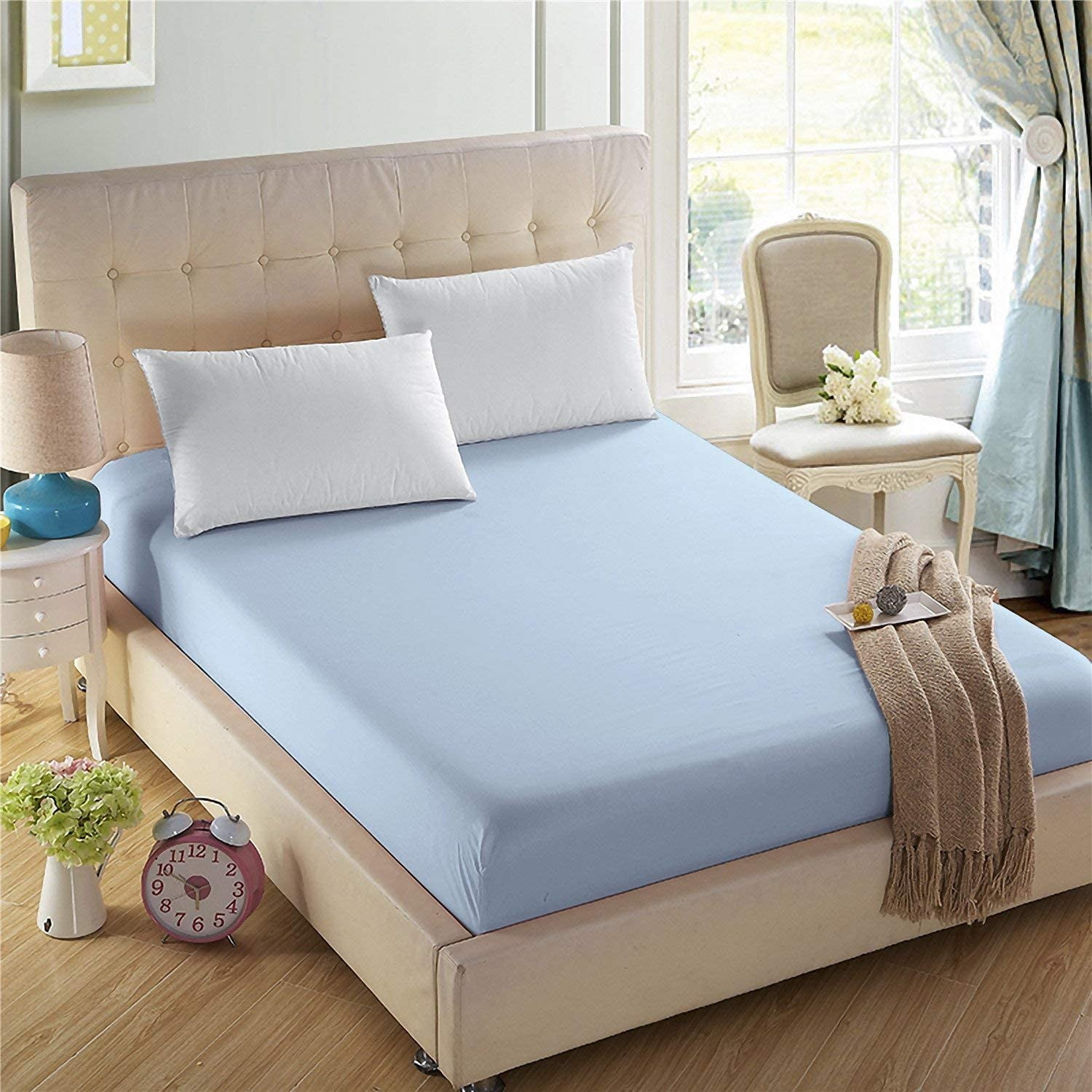 4ulife Single Fitted Bedding Sheet Double Brushed Micofiber Ultra