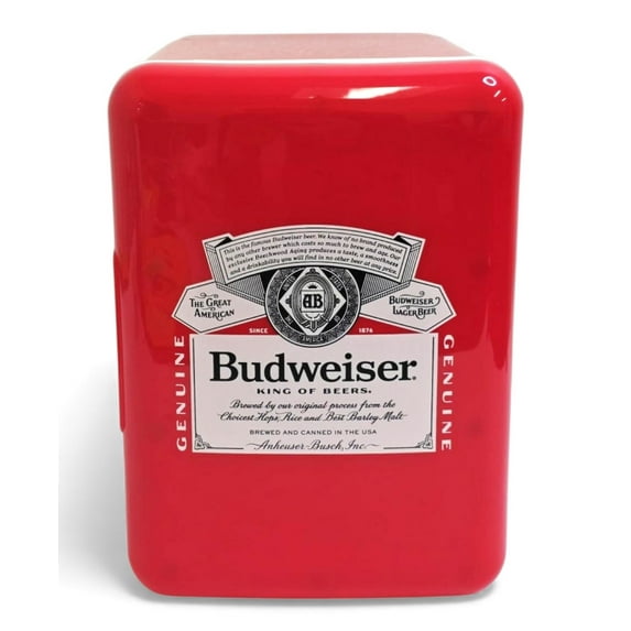 Restored Budweiser Portable 6-Can Mini Personal Fridge Cooler ...