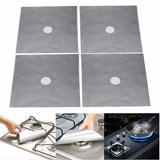 Heajfvd 4 Pcs Square Gas Hob Protector Pads Reusable Non Stick Easy ...