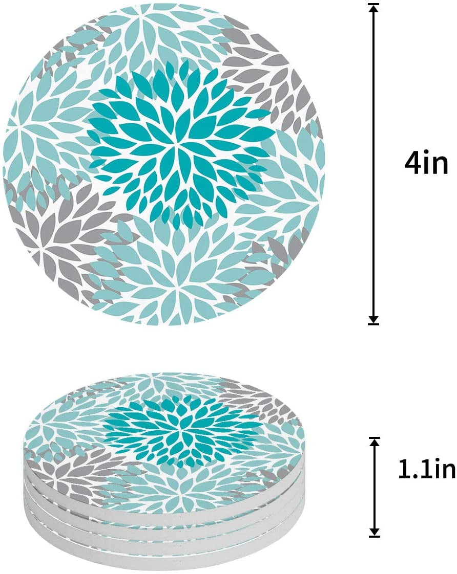 FMSHPON Multicolor Dahlia Pinnata Flower Customized Green,Blue,Grey Set ...